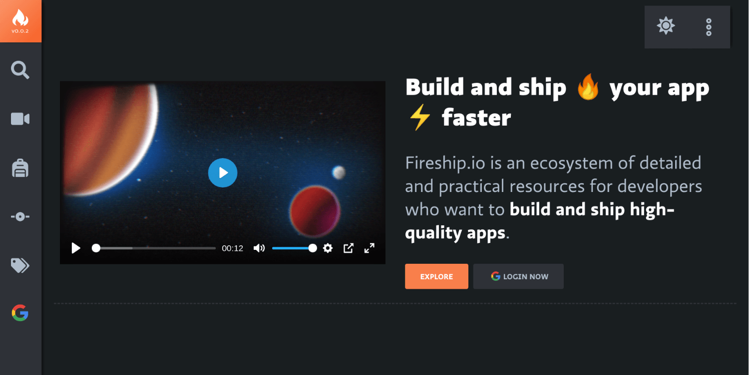 Showcase: fireship.io